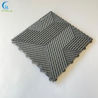 China Black Interlocking Garage Tile 15.75x15.75 Inch 25000 Lbs Load Capacity Heavy Duty Flooring for sale