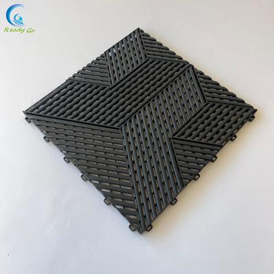 China 400x400x18mm Garage Floor Tile High Impact Resistance 30 Ton Capacity Click Installation for sale