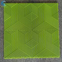 China Interlocking 3D Cubic Pattern Garage Tile 1.2 Lbs Per Tile 15 Ton Capacity for sale