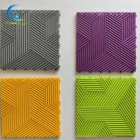 China 1.2 Lbs Interlocking Garage Tile 3D Cubic Pattern Waterproof 25000 Lbs Load Capacity for sale