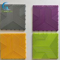 China PP Garage Floor Tile 400x400x18mm 30 Ton Weight Capacity Heavy Duty Click Installation for sale