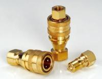 China KZD Brass Hydraulic Quick Connect Couplings 1000 PSI ISO 7241-B Compatible with Parker 60 Series for sale