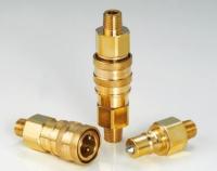 China LSQ-S8 Brass Quick Release Air Hose Connector ISO7241-B 1000 PSI Hydraulic Coupler 1/4 to 1 Inch for sale