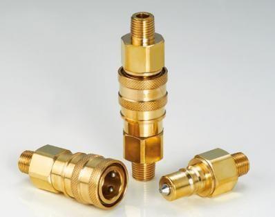 China LSQ-S8 Brass Quick Release Air Hose Connector ISO7241-B 1000 PSI Hydraulic Coupler 1/4 to 1 Inch for sale