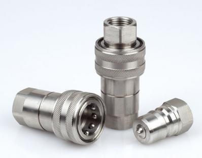China LSQ-S2-SS Close Type Hydraulic Quick Coupling - 5000 PSI Pressure Rating, 1/8