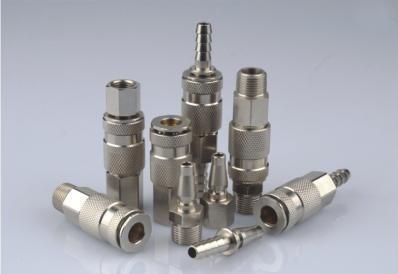China LSQ-17 Nickel Plated Brass Pneumatic Quick Coupling 1.0MPa Pressure -20℃ to +120℃ Temperature Range for sale