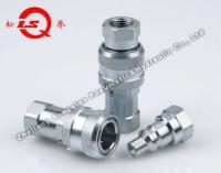 China LSQ-TC 3/8 Inch Carbon Steel Hydraulic Quick Coupling - 10,000 PSI High Pressure Rating for sale