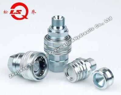 China LSQ-S10 Steel Hydraulic Quick Coupler 1/2 Inch 3000 PSI 12 GPM Close Type Coupling for sale