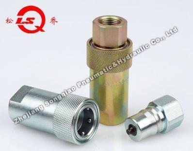China LSQ-S7 Carbon Steel Hydraulic Quick Coupling 5000 PSI Pressure 1/4