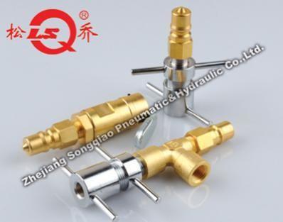 China Manual Lock Refrigeration Quick Couplers - Rotary & Handle Press Type for HVAC Systems ISO7241-2 Certified for sale