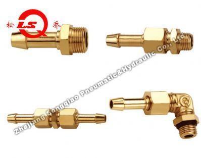 China JWR Series Outside Insert Pneumatic Tube Fittings in Brass with 1.0 MPa Maximum Pressure Rating for Industrial Applications for sale