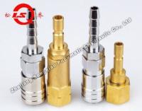 China LSQ-DD Quick Coupling Korean Type Pneumatic Quick Release Coupling 1.0MPa Nickel Plated Brass for sale