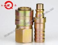 China LSQ-HX Steel Valve Locking Quick Release Pneumatic Connector 1.0MPa Pressure Brass/Steel Construction for sale
