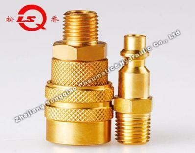 China Nickel Plated LAM American Type Quick Disconnect Coupling ISO 6150B Standard -20℃ to 120℃ Temperature Range for sale
