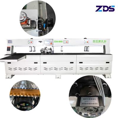 China Dual Spindle CNC Side Hole Drilling Machine Infrared Hole Making Machine For Wood for sale