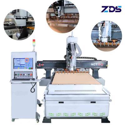China 24kw Panel Furniture CNC Router Heavy Duty Multi Purpose Wood Carving Machine for sale