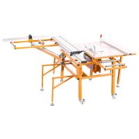 China Portable Small Mini Sliding Table Saw Machines 45 Degree Double Blade Panel 440v for sale