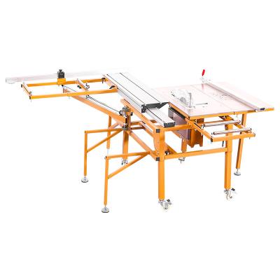 China Portable Small Mini Sliding Table Saw Machines 45 Degree Double Blade Panel 440v for sale