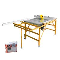 China Double Blade Circular Slide Table Saw Woodworking Machinery Wood Panel 220V 2600w for sale