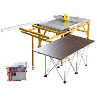 China Double Blade Circular Slide Table Saw Woodworking Machinery Wood Panel 220V 2600w for sale