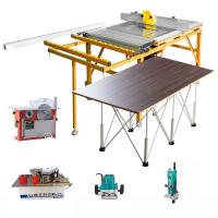 China Double Blade Circular Slide Table Saw Woodworking Machinery Wood Panel 220V 2600w for sale