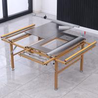 China 1600w 2600w Precision Wood Cutting Sliding Table Saw Machine With Liftable Saw Head for sale