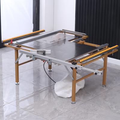 China Bamboo Floor Portable Small Sliding Table Saw Linear Rail Table Saw OEM for sale