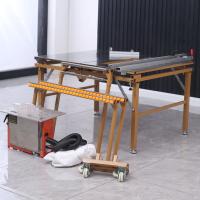 China 120*100cm Lightweight Portable Sliding Table Saw With Vacuum Cleaner for sale