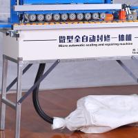 China 6m/Min Through Feed Edge Banding Trimming Machine 10-60mm MDF Veneer Edge Bander for sale