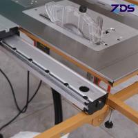 China 4500r/Min To 13000r/Min Sliding Table Saw Machine With Foldable Double Rail for sale