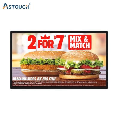 China 98 Inch Wall Mounted Indoor Advertising Player With CMS IR Touch for sale