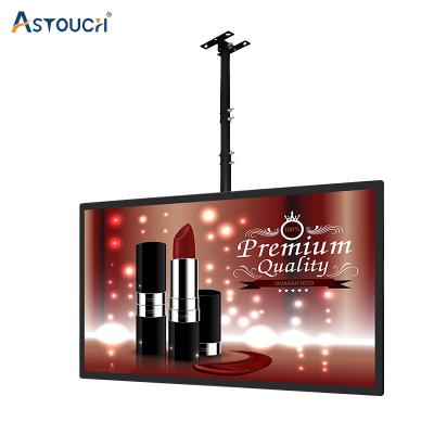 China 55 Inch Black Digital Signage Indoor Advertising Player For Restaurants for sale