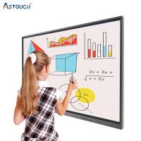 China Teaching Interactive Whiteboard Screen Black Interactive Smart Panel RoHS for sale