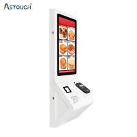 China Pcap Fast Food Self Service Restaurant Kiosk 32 Inch Interactive FCC for sale