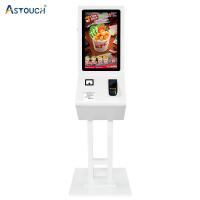 China Pcap Fast Food Self Service Restaurant Kiosk 32 Inch Interactive FCC for sale