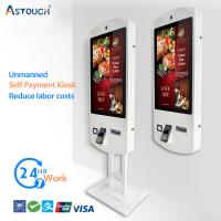 China 2K Restaurant Self Ordering Kiosk Mcdonalds Pcap Touch 32 Inch for sale