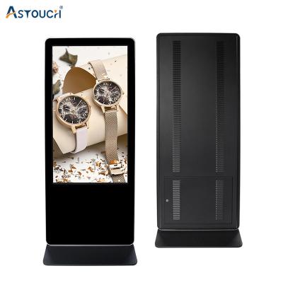 China Indoor Capacitive Digital Signage Free Standing LCD Display Signage 55 Inch for sale