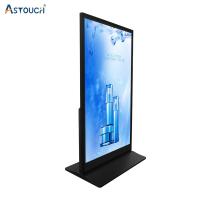 China 65 Inch Free Standing Digital Poster Display Screen With IR Touch Technology for sale