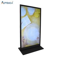 China Super Slim Floor Standing Digital Signage Screen Advertising 85 Inch ISO9001 for sale