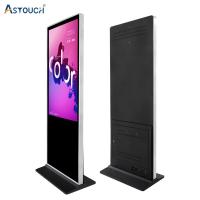 China OEM Black Floor Stand Digital Signage Kiosk 65 Inch Multi Functional for sale