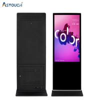 China OEM Black Floor Stand Digital Signage Kiosk 65 Inch Multi Functional for sale