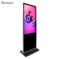 China OEM Black Floor Stand Digital Signage Kiosk 65 Inch Multi Functional for sale