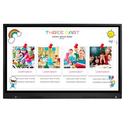 China IR Touch Smart Interactive Whiteboard 65-110 Inches USB/Wi-Fi/Bluetooth Connect for sale