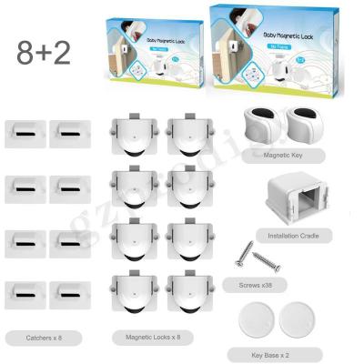 China Manufacturer Practical Sturdy Magnetic Safety Lock For Drawers ABS Material for sale