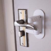 China DB002 Easy Lock Lever Door Handle Baby Safety Products White Color for sale