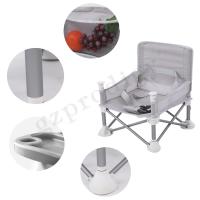 China Aluminum Alloy Baby Folding Chair With Tray Multicolor Portable for sale
