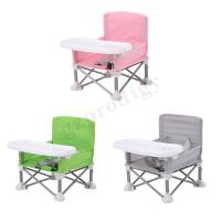 China Aluminum Alloy Baby Folding Chair With Tray Multicolor Portable for sale
