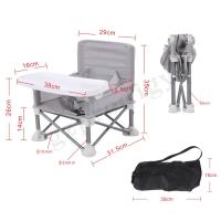 China Aluminum Alloy Baby Folding Chair With Tray Multicolor Portable for sale