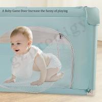 China 1.2*1.2m Square Green Customize Portable Baby Playpen For Boys and Girls for sale