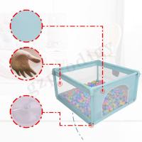China 1.2*1.2m Square Green Customize Portable Baby Playpen For Boys and Girls for sale